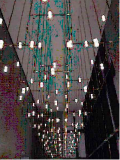 Bespoke large rectangular suspension | Abensal Lighting