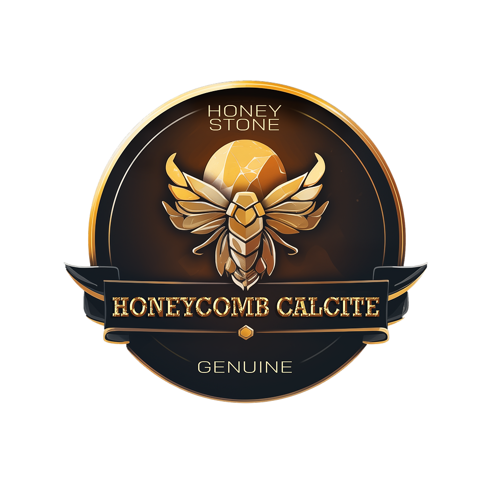 Heart of the Mountain | Honeycomb Calcite | Genuine Honey Stone