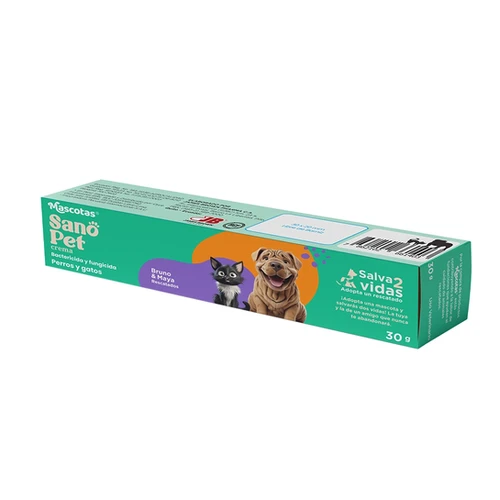 SANO PET CREMA (Bactericida Fungicida uso tópico) | Xvet