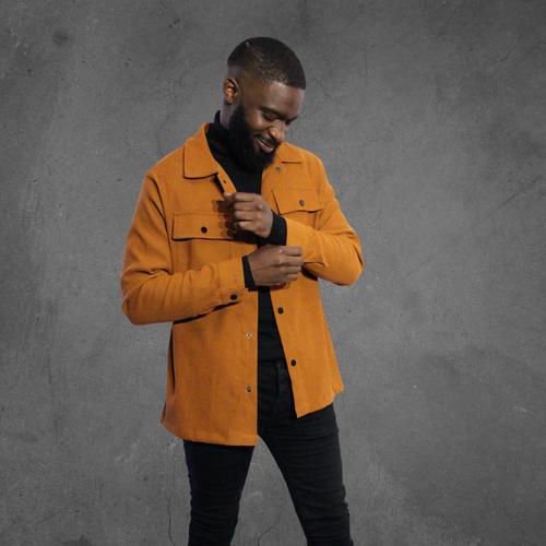 Urban Tan Stylish Overshirt | The Pulse Tribe