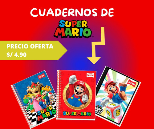 Cuaderno “Super Mario Bros.” | Tai Loy
