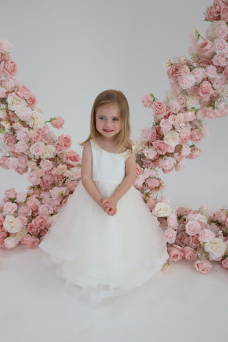Fiona Flowergirl Dress - Elegant White Flower Girl Dress | Carriage ...