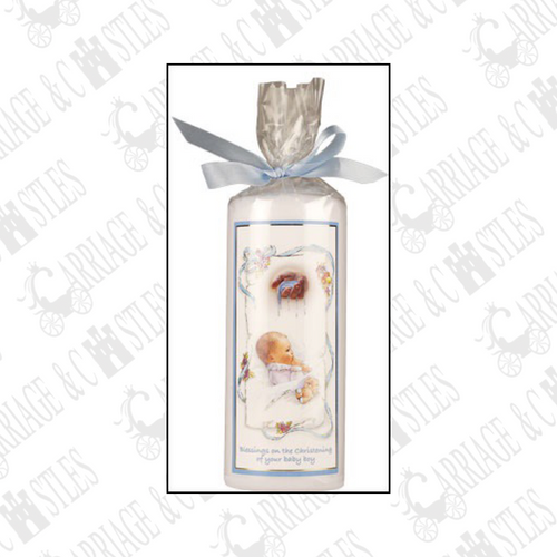 Boys Christening Candle Gift Wrapped presents for baptism and ...