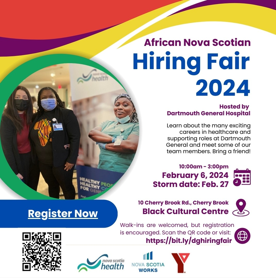 African Nova Scotia Hiring Fair - Dartmouth General Hospital | YMCA ...