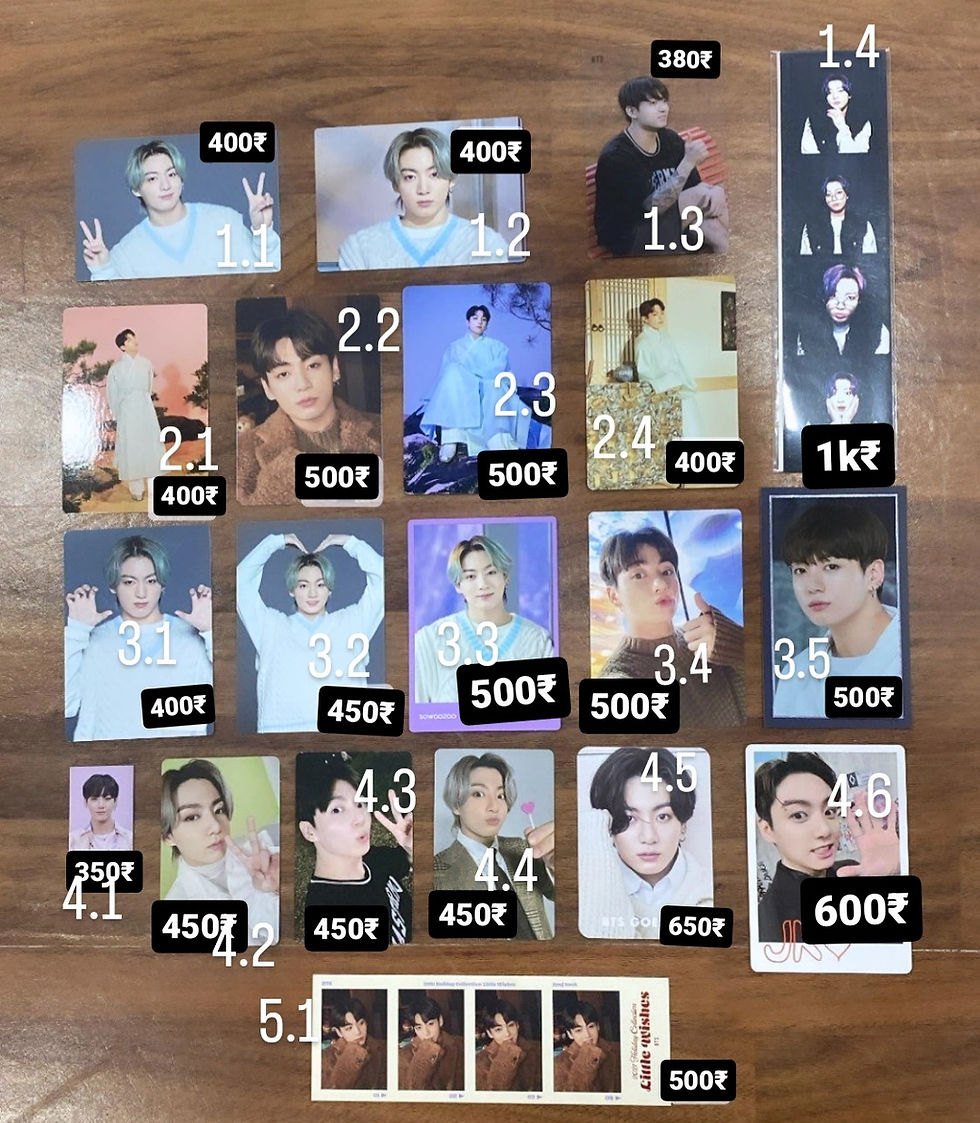 Bts jk photocard | KPOPINDIAMERCH