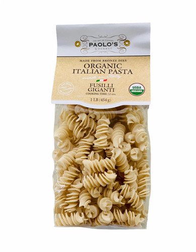 FUSILLI GIGANTE ORGANIC PAOLO PK/SZ: 10/1 LB | concadoro-importers