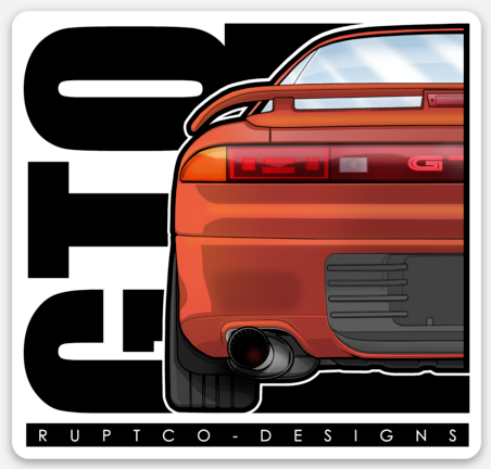 Mitsubishi GTO / 3000GT Standard Sticker Square | Custom Vehicle Works