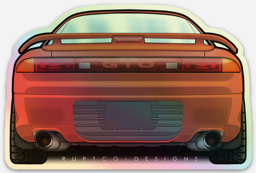 Mitsubishi GTO / 3000GT holographic sticker | Custom Vehicle Works
