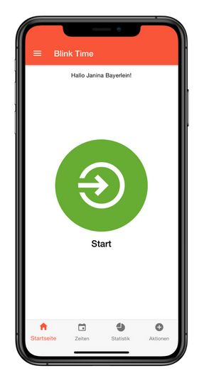 Zeiterfassung per App | Blink Time