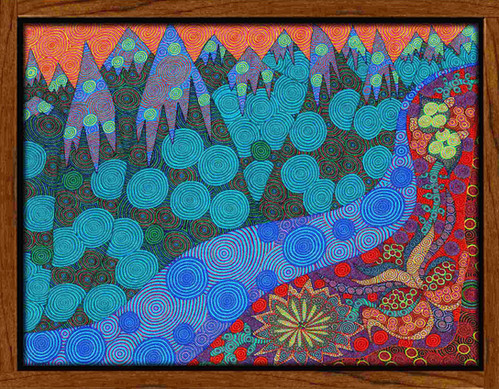 Circle Mountain Flower | Brian's Dots