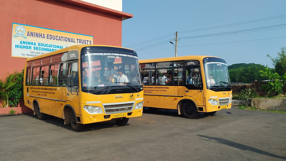 General Insurance Corporation of India donates two school buses under CSR
