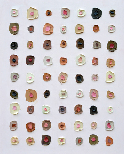 Pink Polka Daub Boobs 1, 20"x16" | Ann Marie Coolick