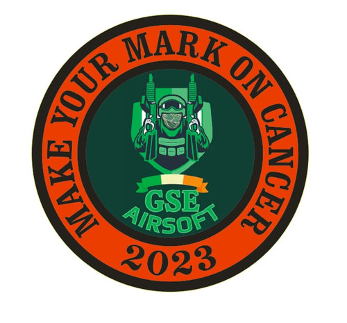 Make Your Mark On Cancer Charity Event Patch 2023 | GSE Airsoft Dublin