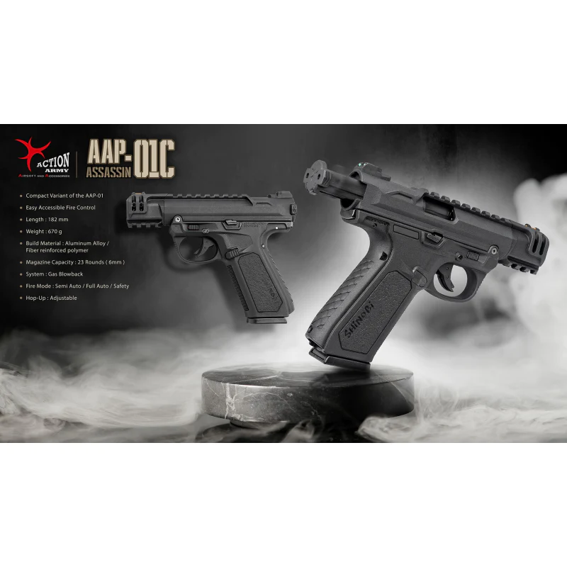 AAP01C Assassin GBB Full Auto / Semi Auto - black | GSE Airsoft Dublin