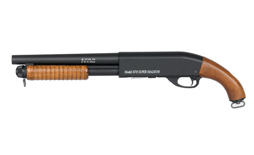 S&T M870 Short Shotgun Replica - Real Wood | GSE Airsoft Dublin