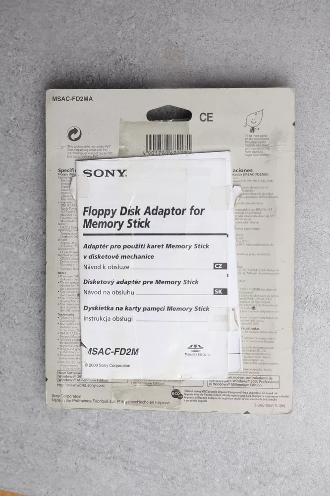 Memory Stick/Floppy Disk Adaptor MSAC-FD2M (NEW/SEALED ...