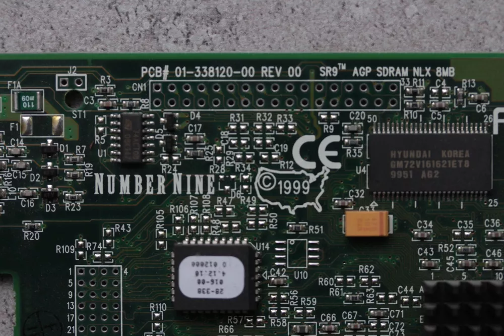 AGP 2x Number Nine SR9 S3 SAVAGE4 8MB/64Bit SDRAM NLX Graphics Card ...