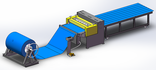 GMC Gang Type Metal Powered Slitter with programmable cut to length ...