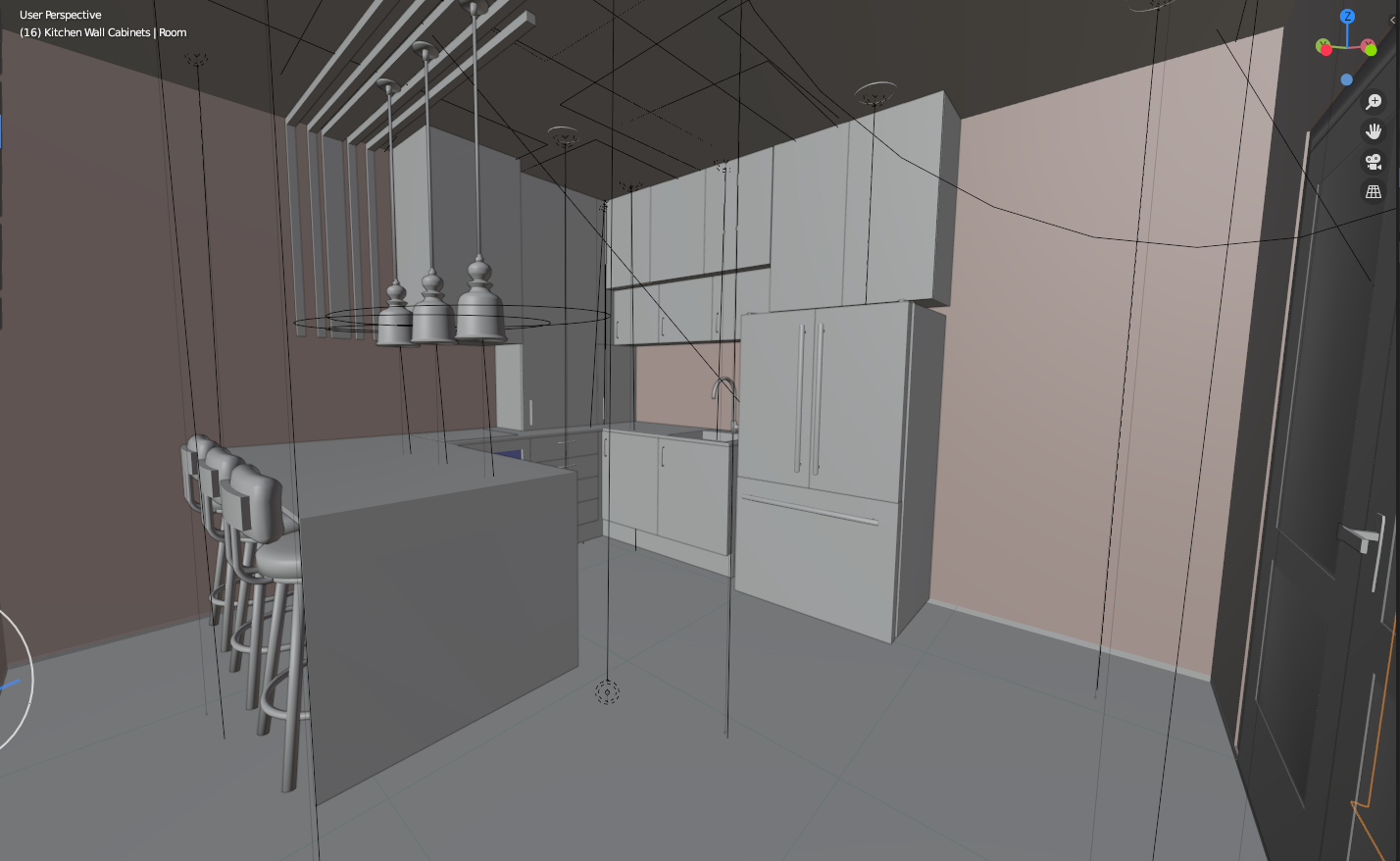 Small Kitchen 3D Model