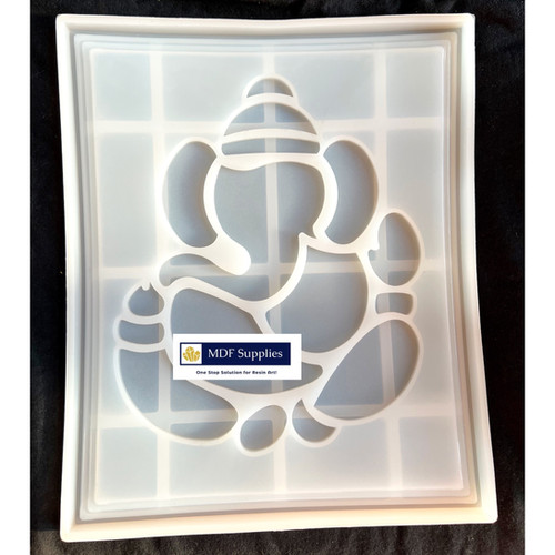 Ganesh Ji Engraved Mould large photo frame | Resin Art Supplies