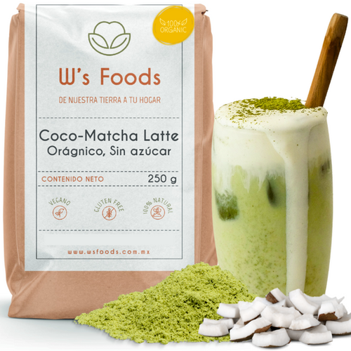 Matcha-Coco Latte sin azúcar | W's foods