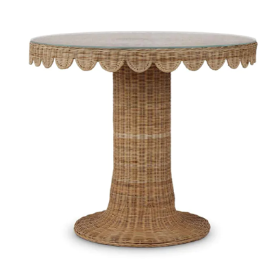 Scalloped Rattan Bistro Table | beachview1