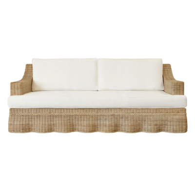 Serafina Fluted Rattan Sofa | beachview1