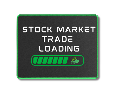 STOCK MARKET TRADE LOADING MOUSEPAD | Green Exit