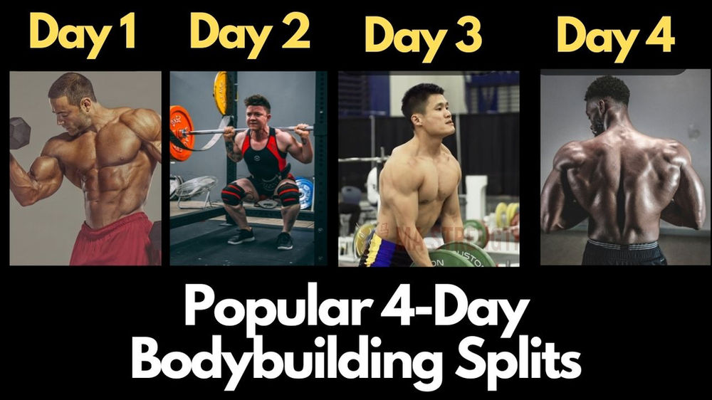 4 Day Splits for Bodybuilding