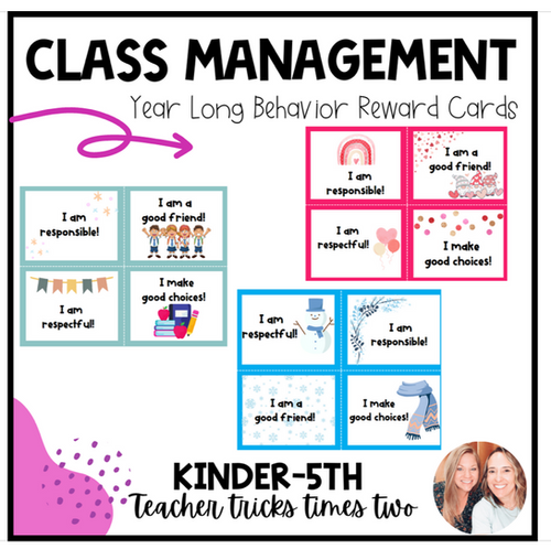Year Long Behavior Reward Cards | Teacher Tricks x Two