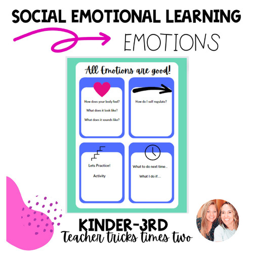 All Emotions are Good Graphic Organizer | Teacher Tricks x Two