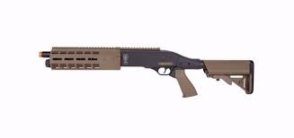 EF TRI-SHOT SHOTGUN-6MM-TAN/BLACK | KDK Airsoft