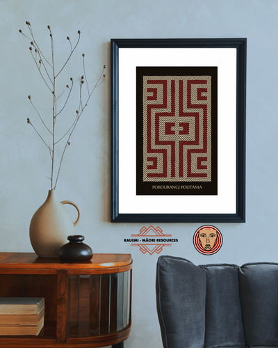 Porourangi Poutama: A4 Print | Rauemi - Māori Resources