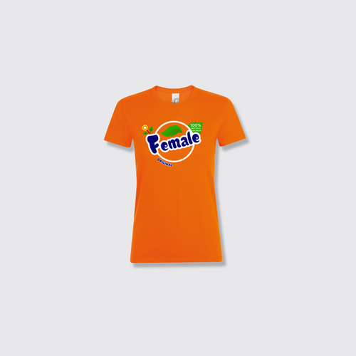 Fanta female t-shirt - orange flavour! | Let Women Speak