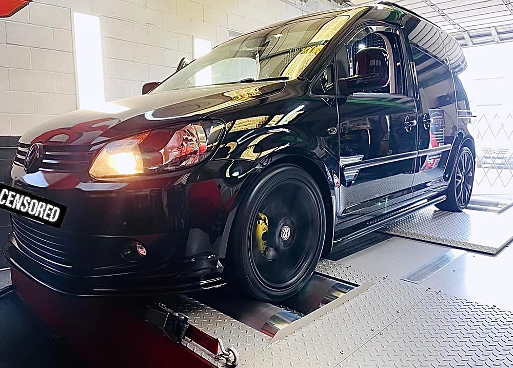 VW Caddy 1.6- In For Our Stage 1 Custom Tuning On Our 4WD Linked Dyno.