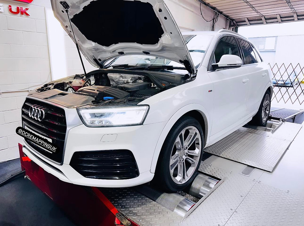 Audi Q3 2.0 tfsi stage 1 custom dyno tuning