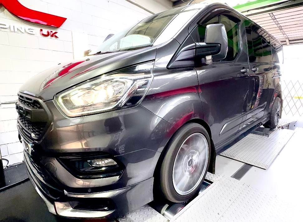 Ford Transit Custom Euro 6 2.0 Diesel Custom dyno tuning.
