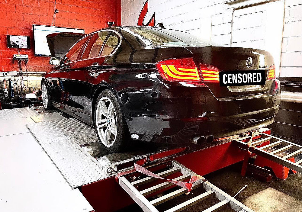BMW 525D 3.0- In For Our Stage 1 Custom Tuning On Our 4WD Linked Dyno.