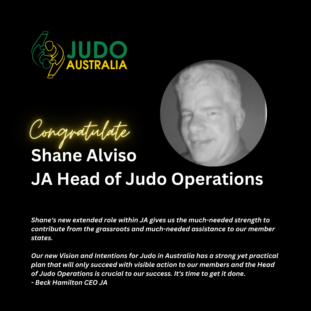 JA celebrates Shane Alvisio – NEW Head of Judo Operations. – Judo Australia