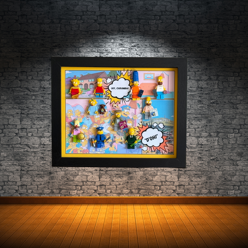 The Simpsons Mini Figurine Shadowbox | With Love Custom