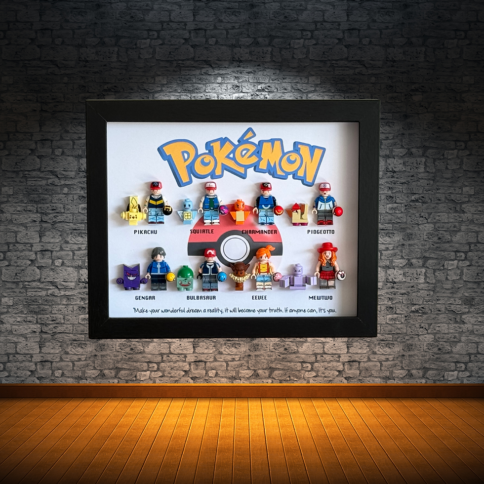 Pokemon 8 Figurine Shadowbox | With Love Custom