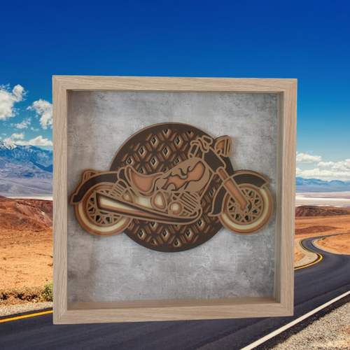 Motorbike shadow box | With Love Custom