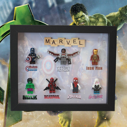 Marvel Title Shadowbox | With Love Custom