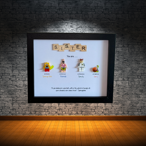 Spongebob Mini Figurine Shadowbox | With Love Custom