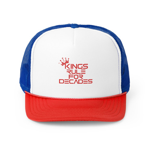 Kings Rule For Decades Red Logo Trucker Caps | RDM