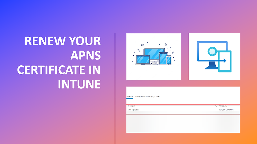 Renew your APNS certificate in Intune