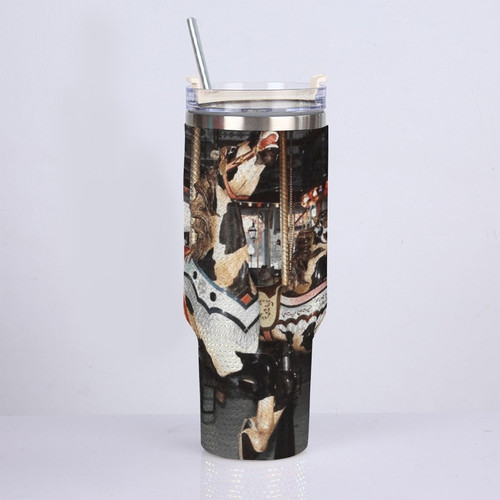 Lake Compounce Pinto Horse's 40oz Diamond Cup With Stainless Steel ...