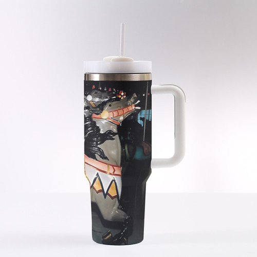 Lake Compounce Jumper Horse 40 oz Tumbler With Handle | Carousel Gifts