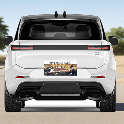 Riverside Park Carousel Horse Car Aluminum License Plate For the USA ...