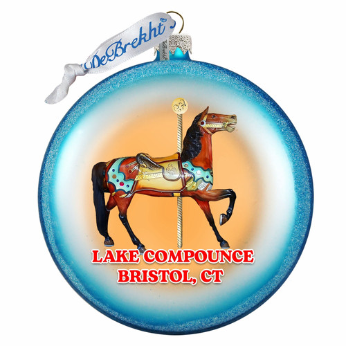 Outside Row Stander Medallion Ornament From Lake Compounce Carousel